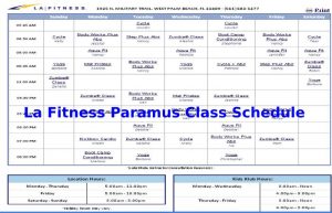 La Fitness Paramus - Details, Guest Pass, Schedule, and More